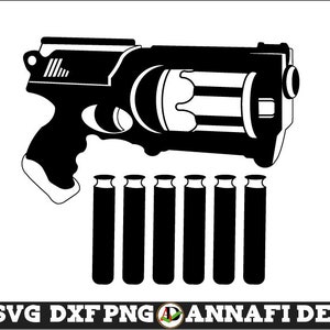 Nerf Gun SVG Nerf Svg Vector Cri Cut File Clipart | Etsy