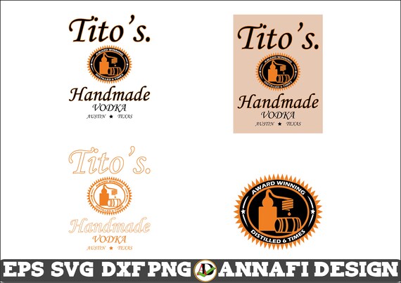 Tito's Vodka SVG Vector Cri cut file Clipart Cuttable | Etsy