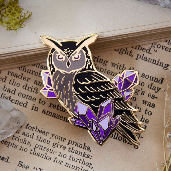 Amethyst Owl - Etsy