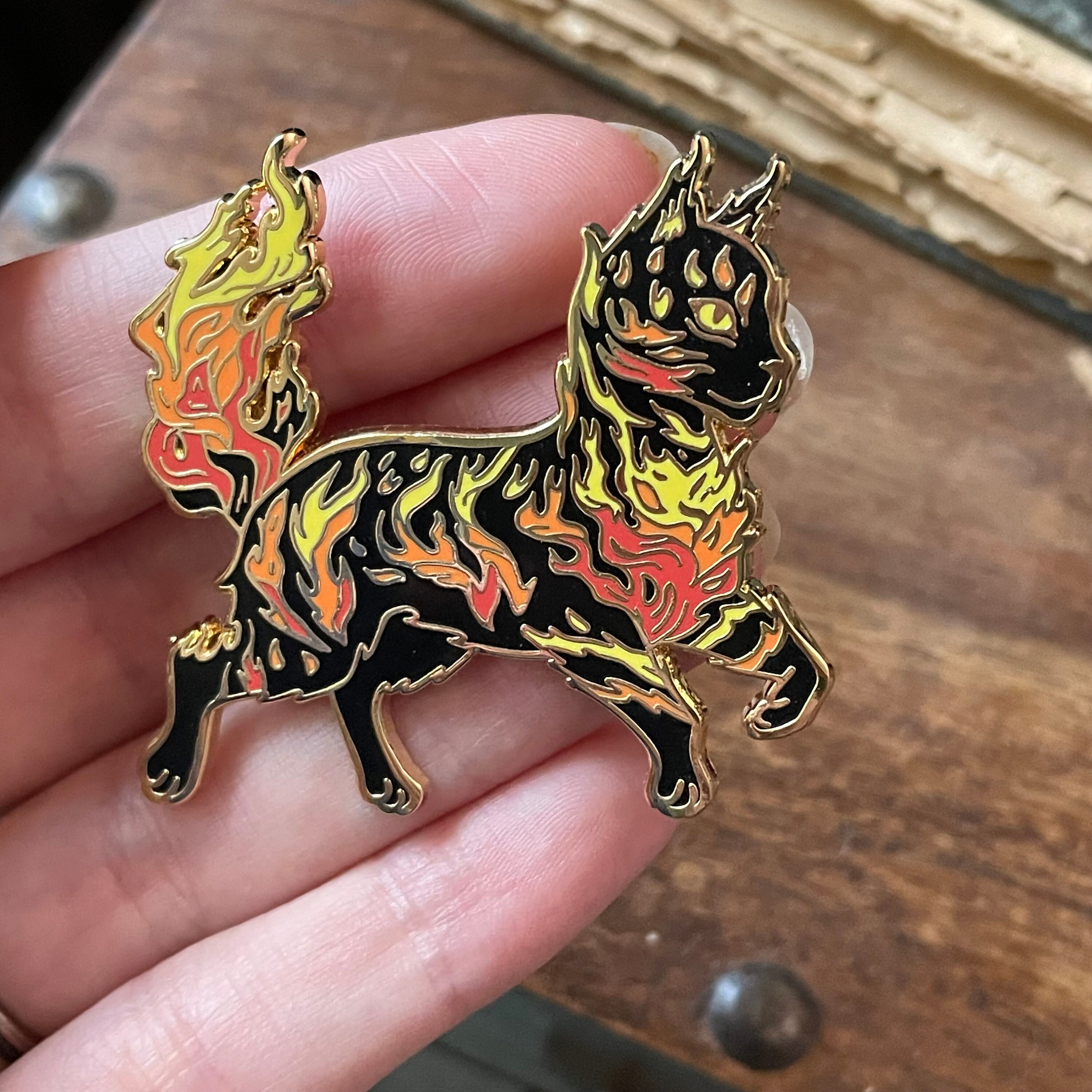 Elemental Cats Enamel Pin Set Gold Plated Collectible Pins With Four Elements - Etsy