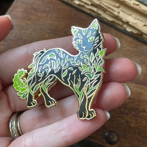Elemental Cats Enamel Pin - Earth Cat | Gold Plated Collectible Pin - Etsy