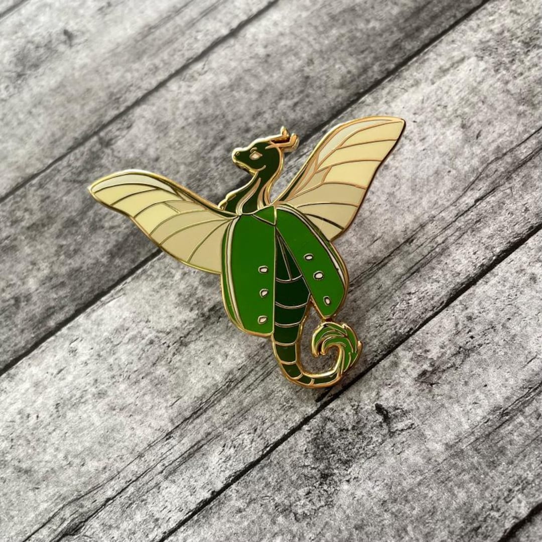 LE Beetle Dragon Enamel Pin | Green Goliath Beetle | Hard Enamel 2 ...
