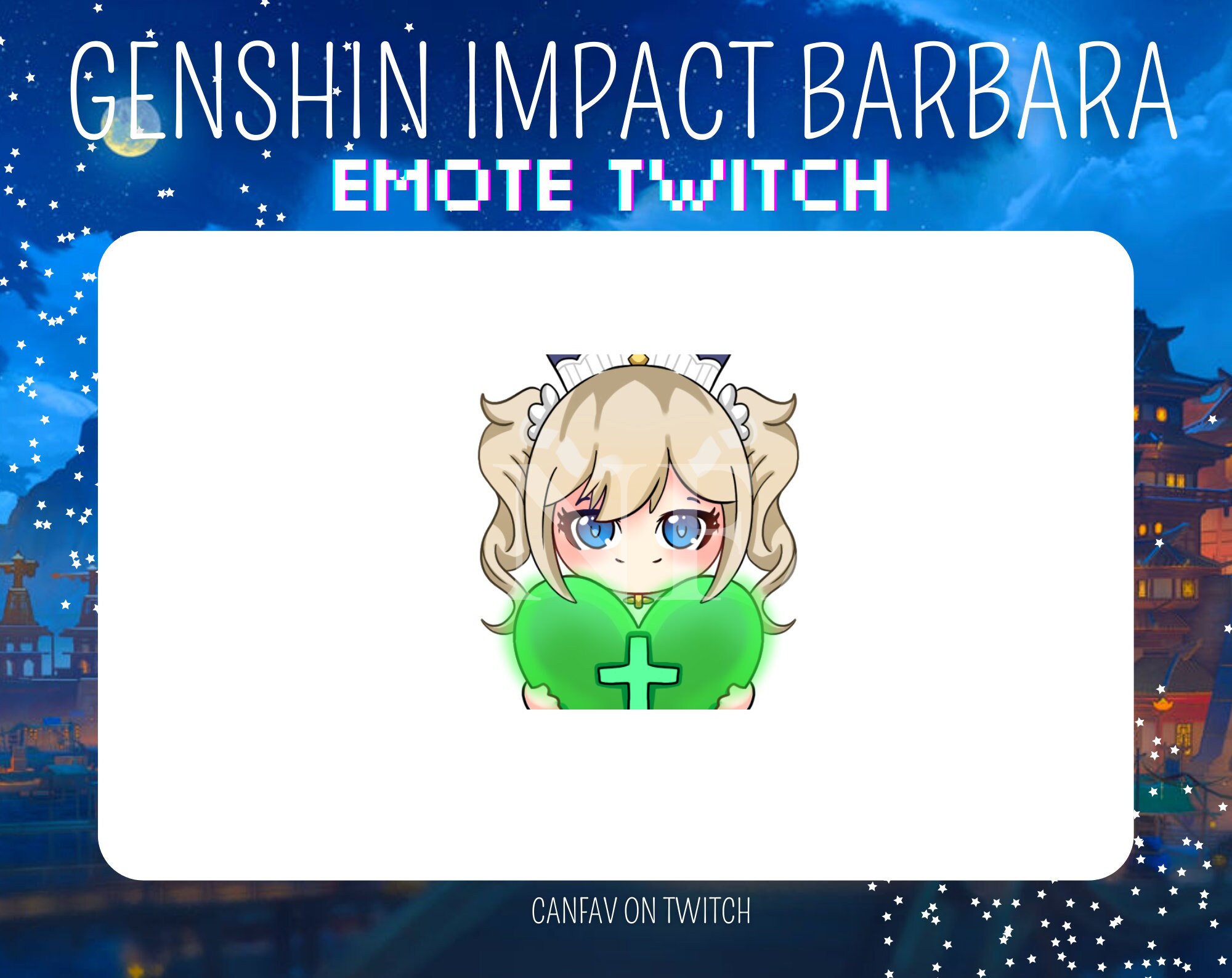 Emote Twitch Barbara GI - Etsy