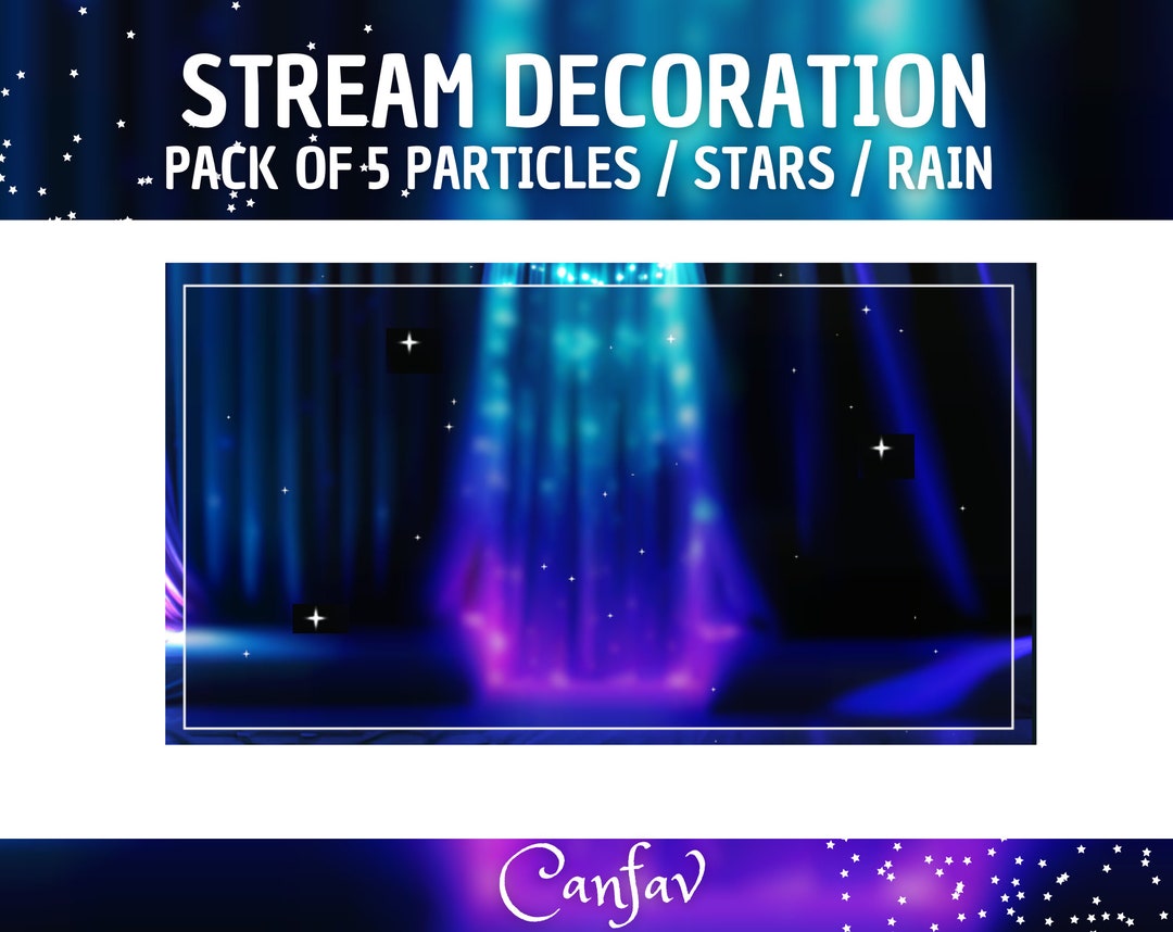 PACK 5 Animated PARTICLES: Animated Flow Decoration for Stream ...