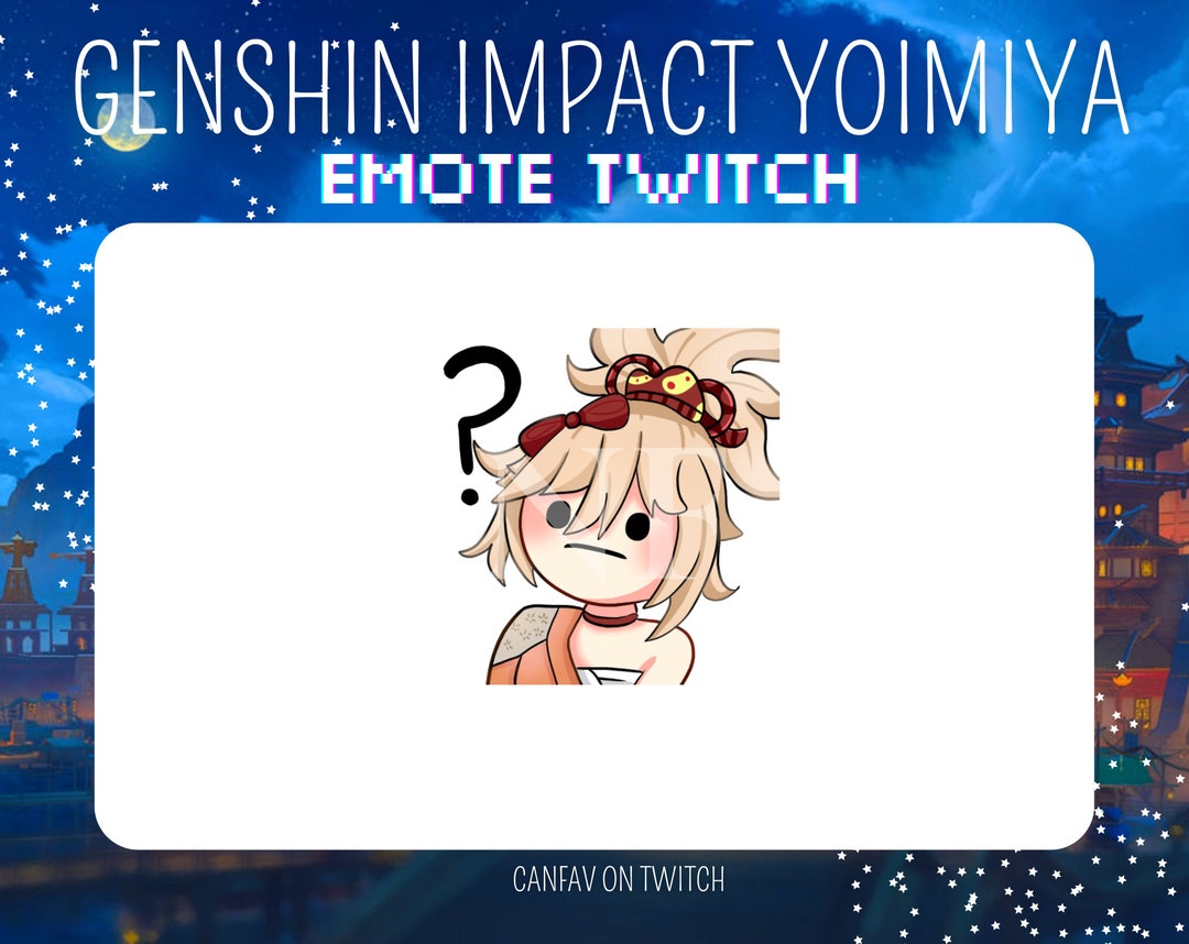 Yoiimiya GI Twitch Emote - Etsy
