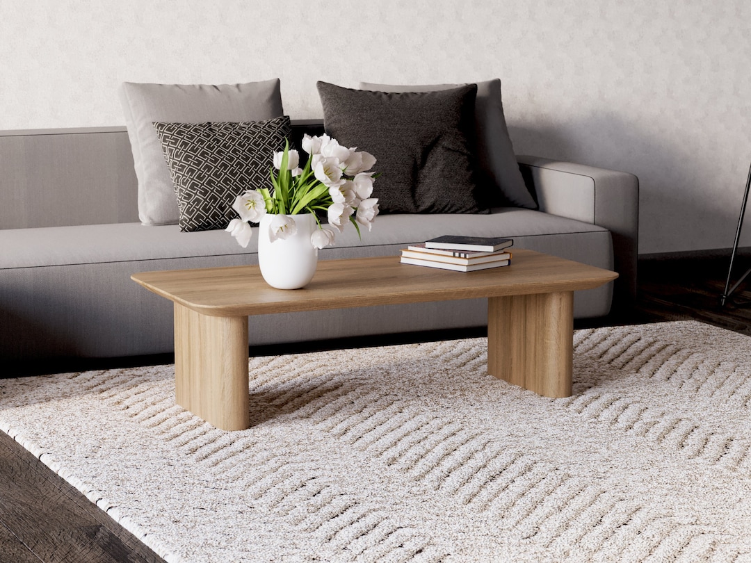 Modern Coffee Table - Rectangular Coffee Table - Wooden Coffee Table ...