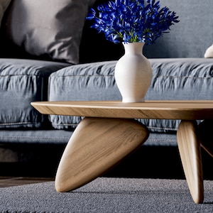 Modern Round Coffee Table - Unique Coffee Table - Wood Coffee Table ...