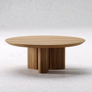 Modern Coffee Table - Round Coffee Table - Unique Coffee Table - Solid ...