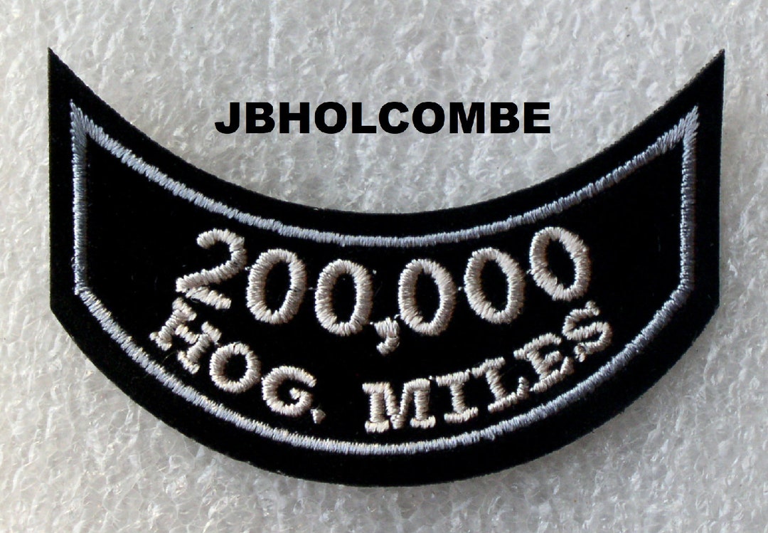 Harley Davidson Owners Group HOG 200,000 Mileage Patch...new Never Used ...