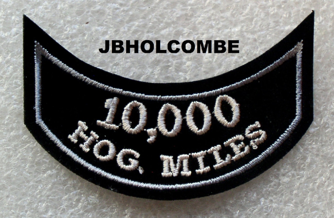 Harley Davidson Owners Group HOG 10,000 Mileage Patch...new Never Used ...