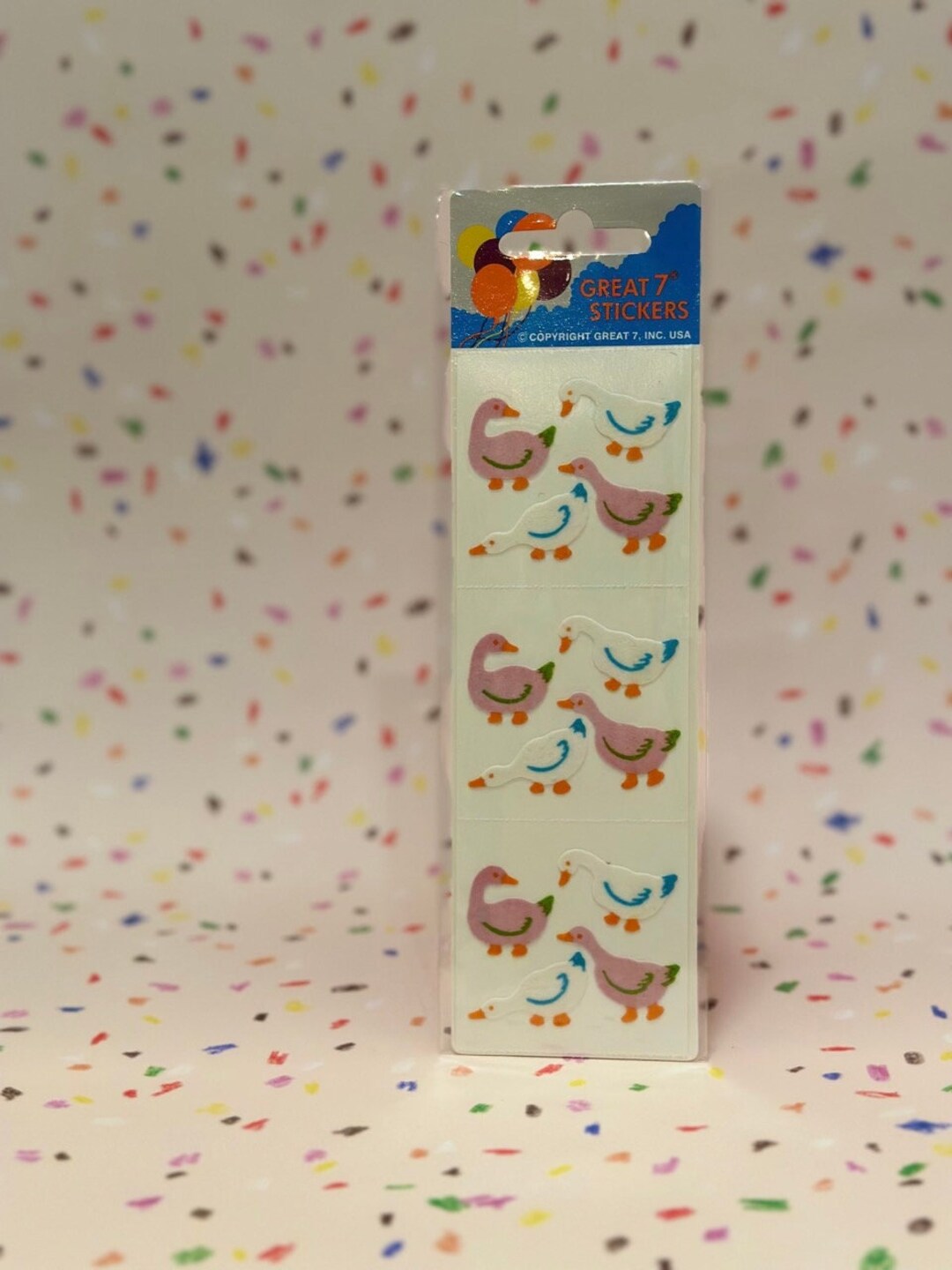 Vintage FUZZY Goose Geese Great 7 1990s 2000s Flocked Stickers - Etsy