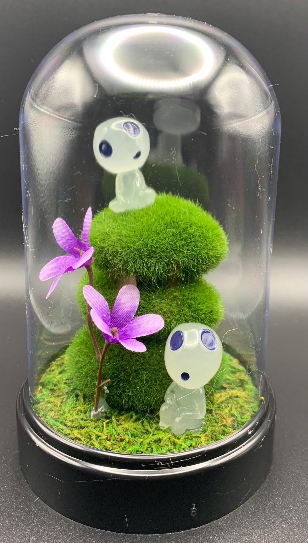 Princess Mononoke Large Dome With Glow in the Dark Kodama Tree Spirits ...