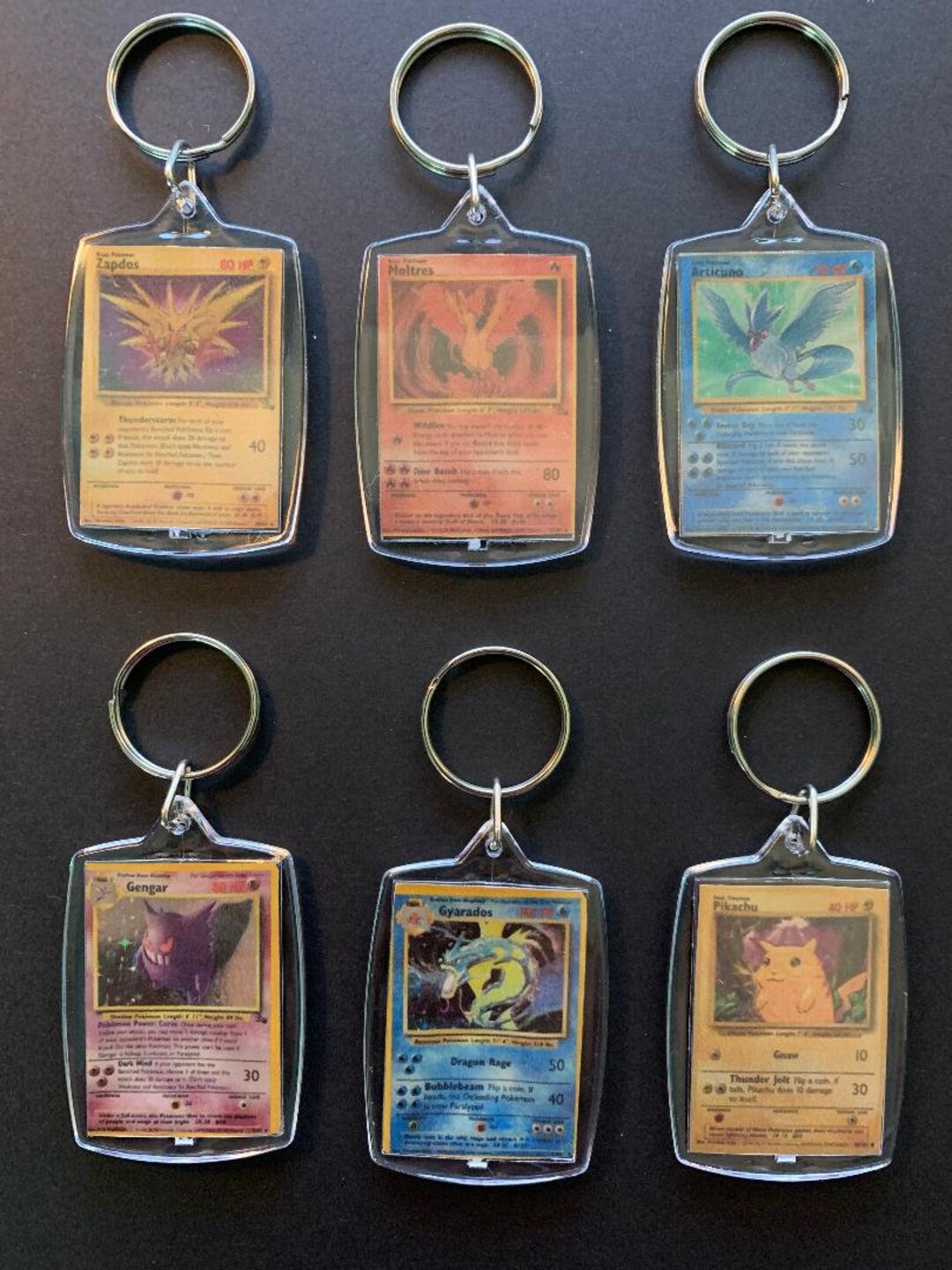 1st Generation Pokemon Card Key Chain / Please Read Description Under ...