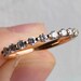 Floating Bubble Band, 1.50MM Round Cut Colorless Moissanite Half ...