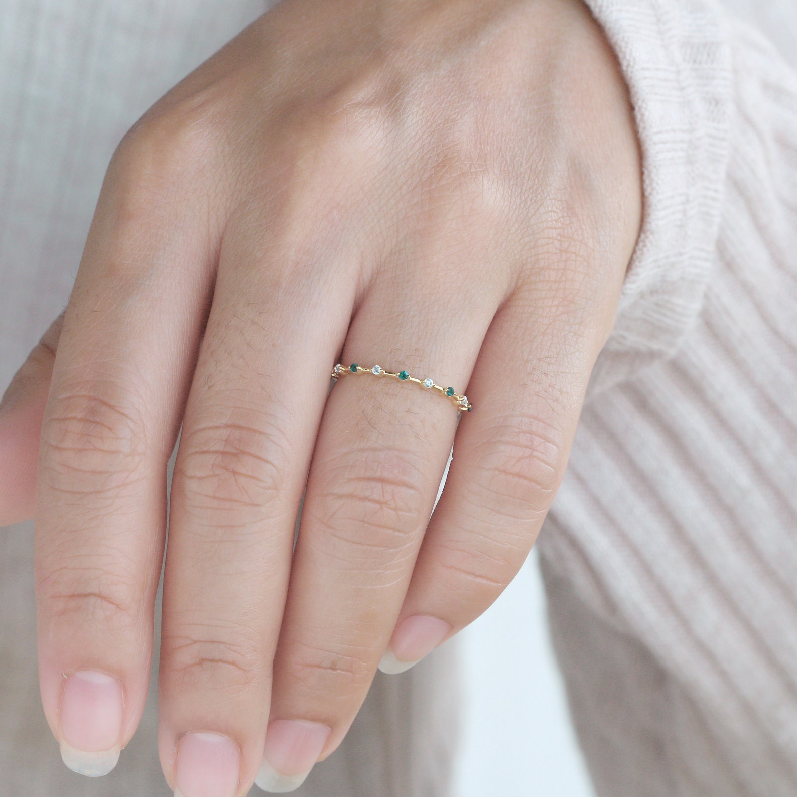 Open Wedding Band Notch Wedding Band Vintage Matching Band Spacer Band ...