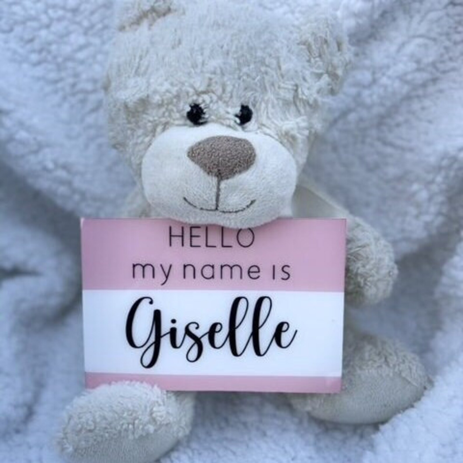 Hello My Name is Sign Custom Painted Baby Name Sign Customized Sign ...