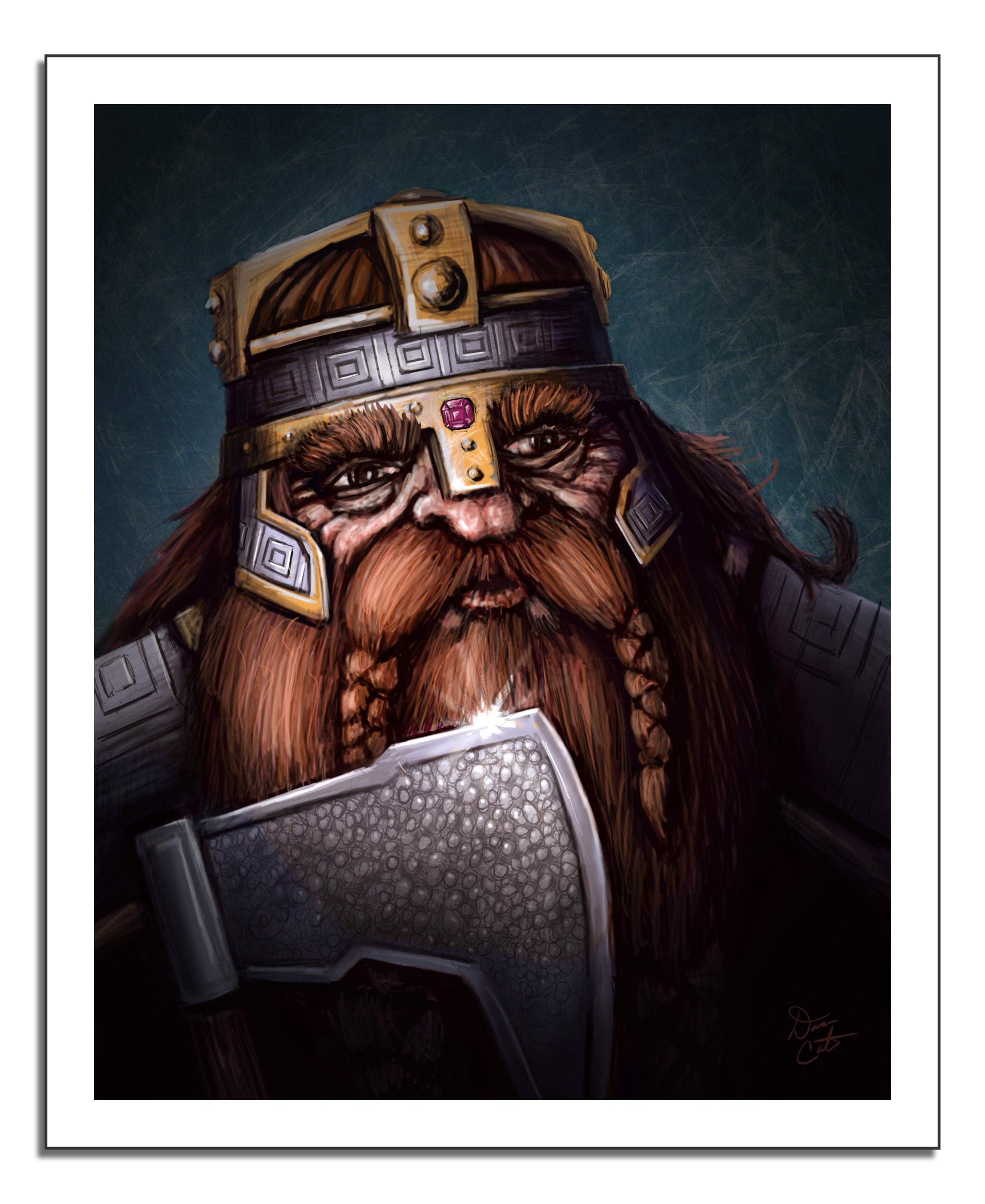 Gimli Fan Art Print - Etsy