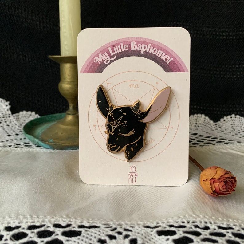 Little Baphomet Hard Enamel Pin - Etsy