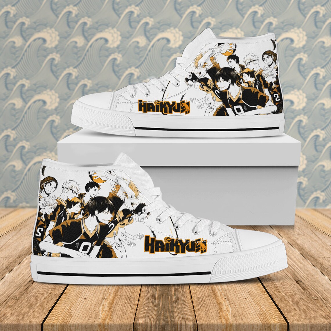 Haikyuu Shoes Anime Shoes Haikyuu High Top Custom Shoes | Etsy
