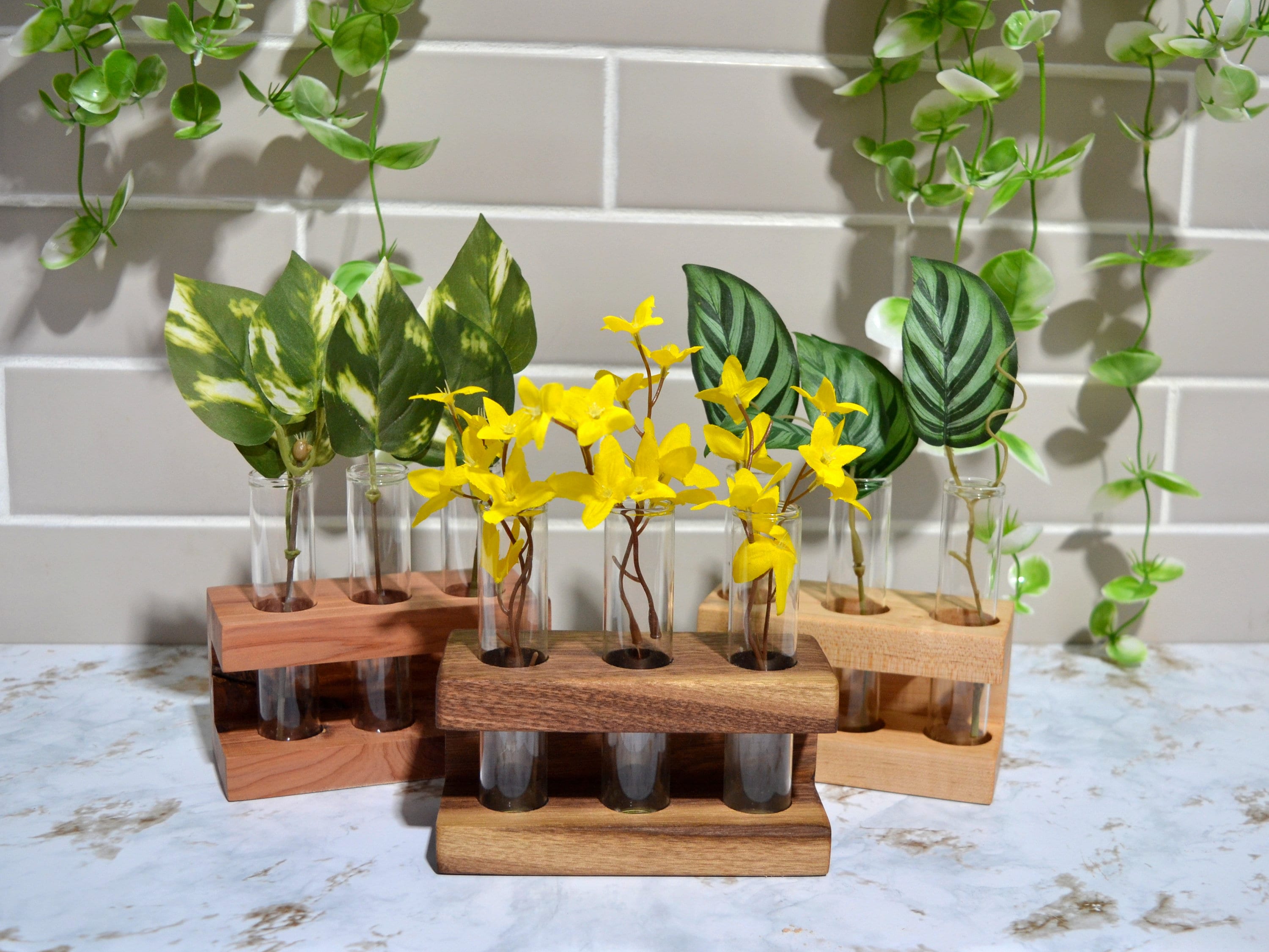 price discount Two Tier Live Edge Plant Stand