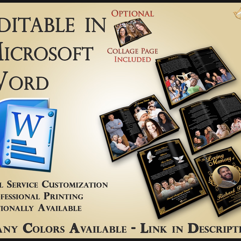 Souvenir Booklet Template - Etsy