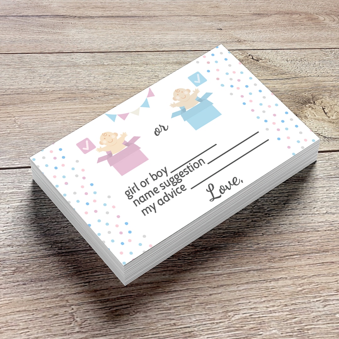 Gender Reveal Voting Cards Gender Reveal Ideas Gender Reveal Game ...