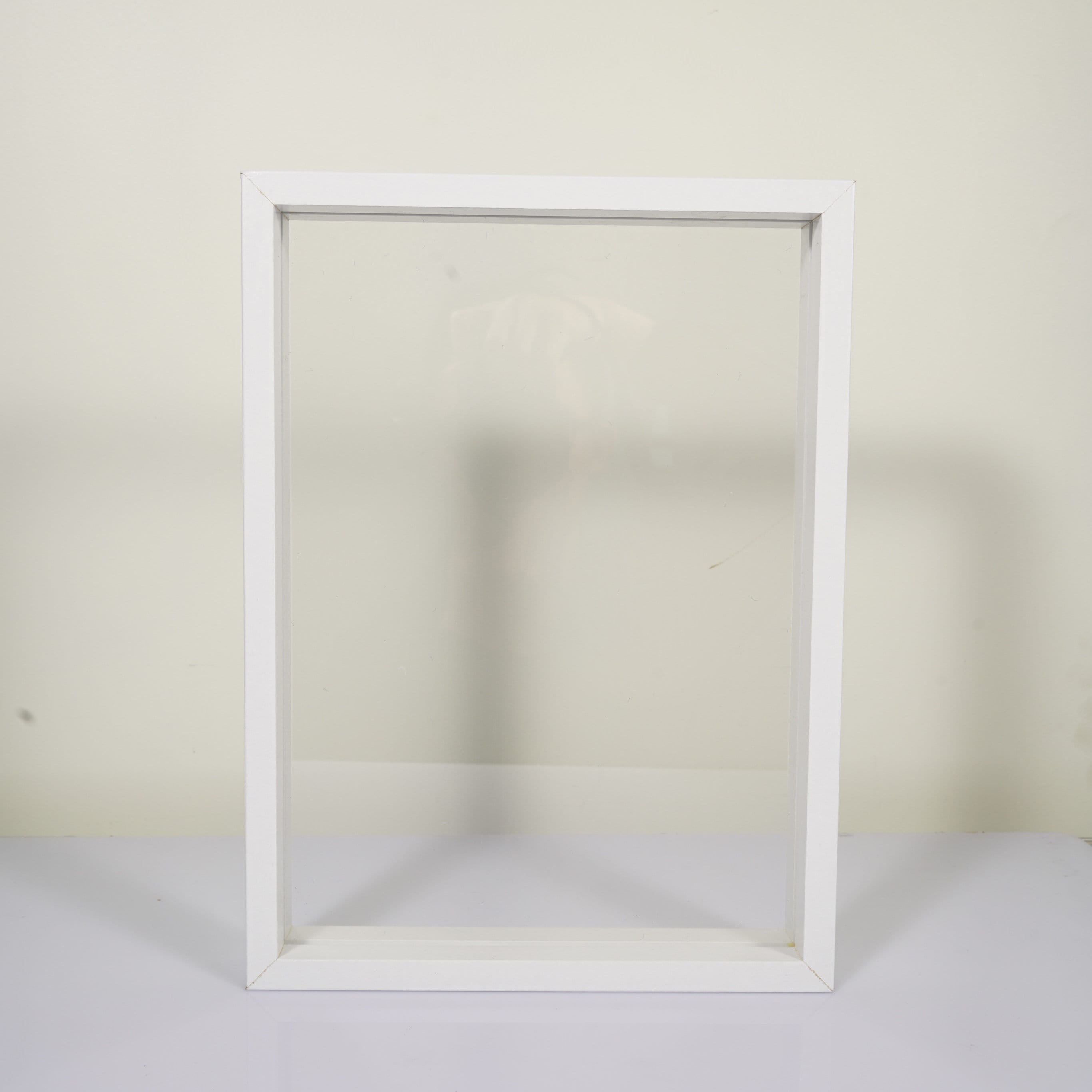 White Floating Frame, Double Sided Glass, Frame for Pressed Flower ...