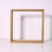 Square Floating Frame in Teak Veneer, Double Sided Frame, Glass Frame ...