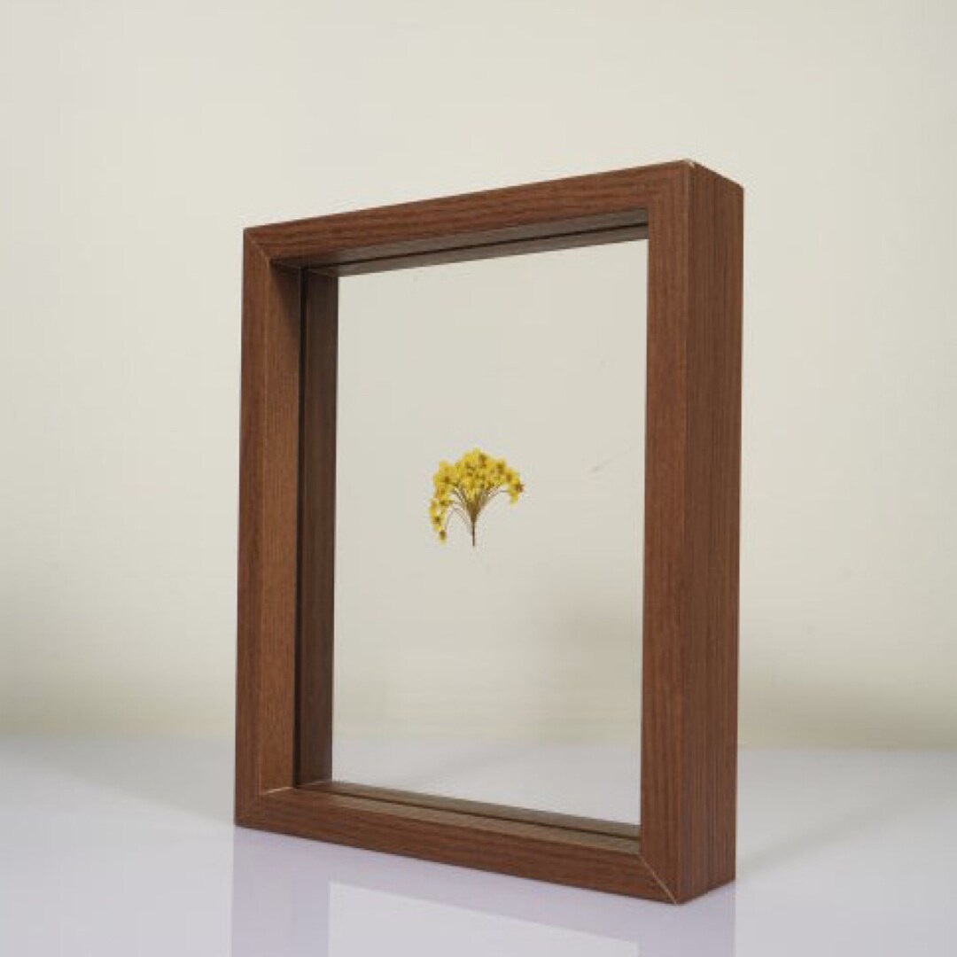 Rosewood Veneer Floating Frame Double Side Frame for Pressed - Etsy