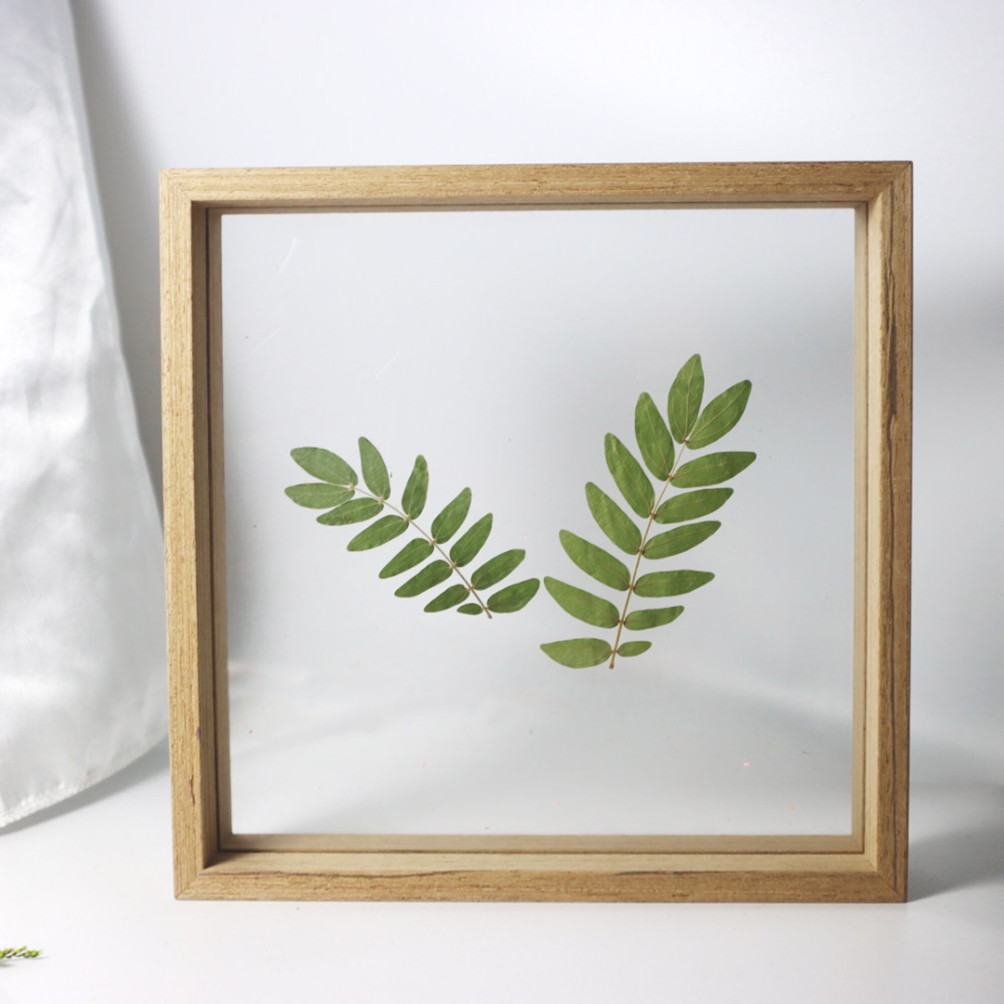 Wood Float Frame Double Sided Glass - Etsy