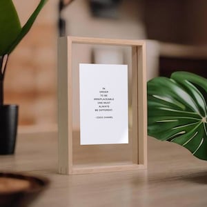 Beechwood Floating Frame, Double Sided Frame, Solid Wood Frame for ...