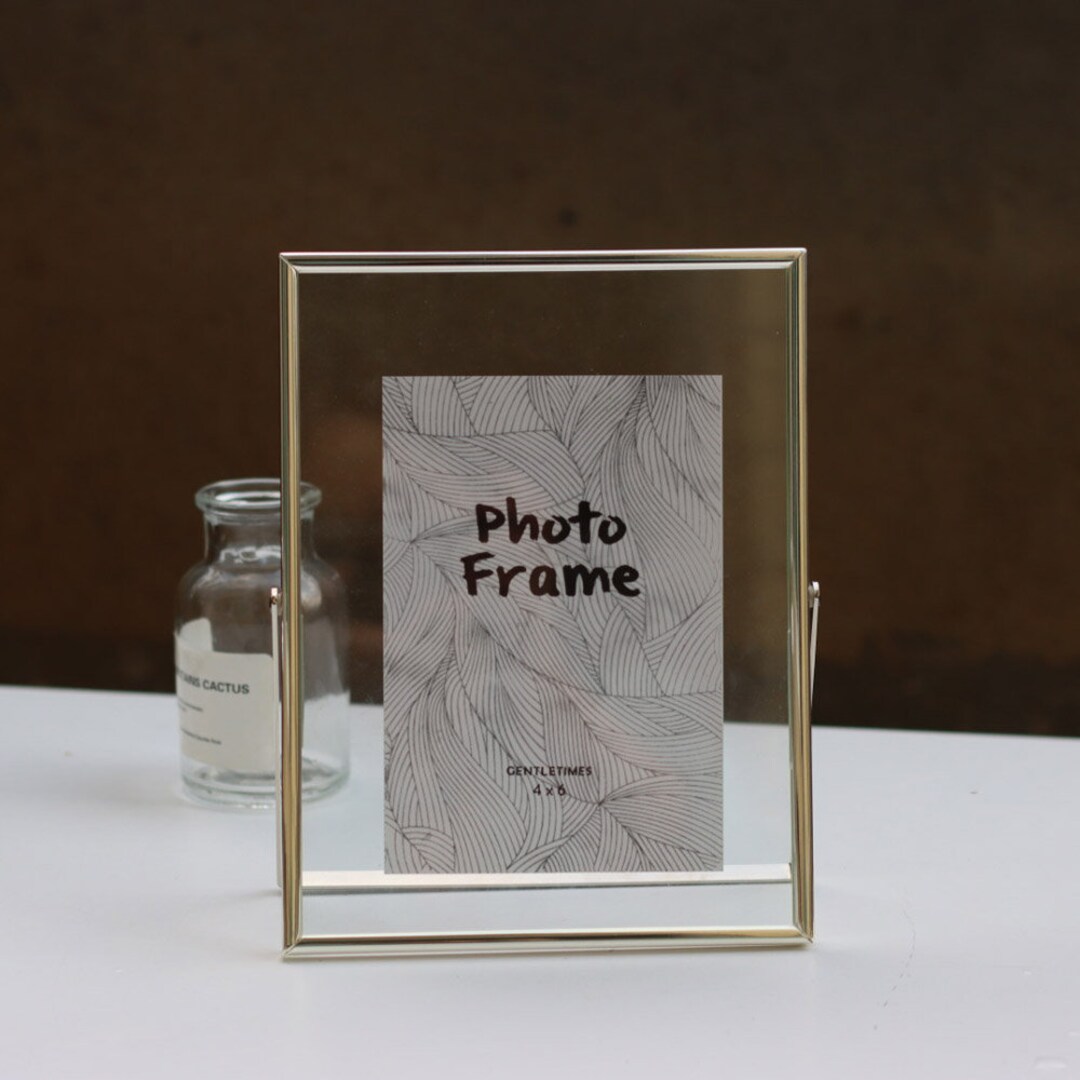 Silver Floating Frame, Double Sided Frame, Glass Frame for Pressed ...