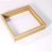 Square Floating Frame in Teak Veneer, Double Sided Frame, Glass Frame ...
