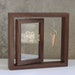 Brown Veneer Floating Frame, Rotate Picture Frame, Double Sided Frame ...