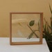 Square Floating Frame in Teak Veneer, Double Sided Frame, Glass Frame ...