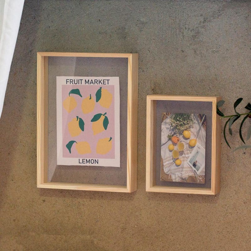 Floating Frame A3 Wood - Etsy UK