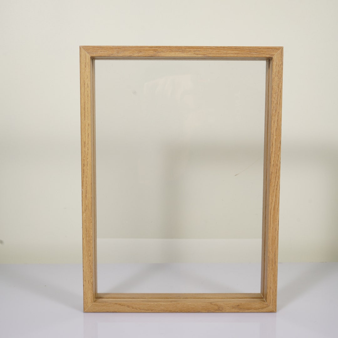 Retro Veneer Floating Frame, Pressed Flower Frames, Double Side Frame ...