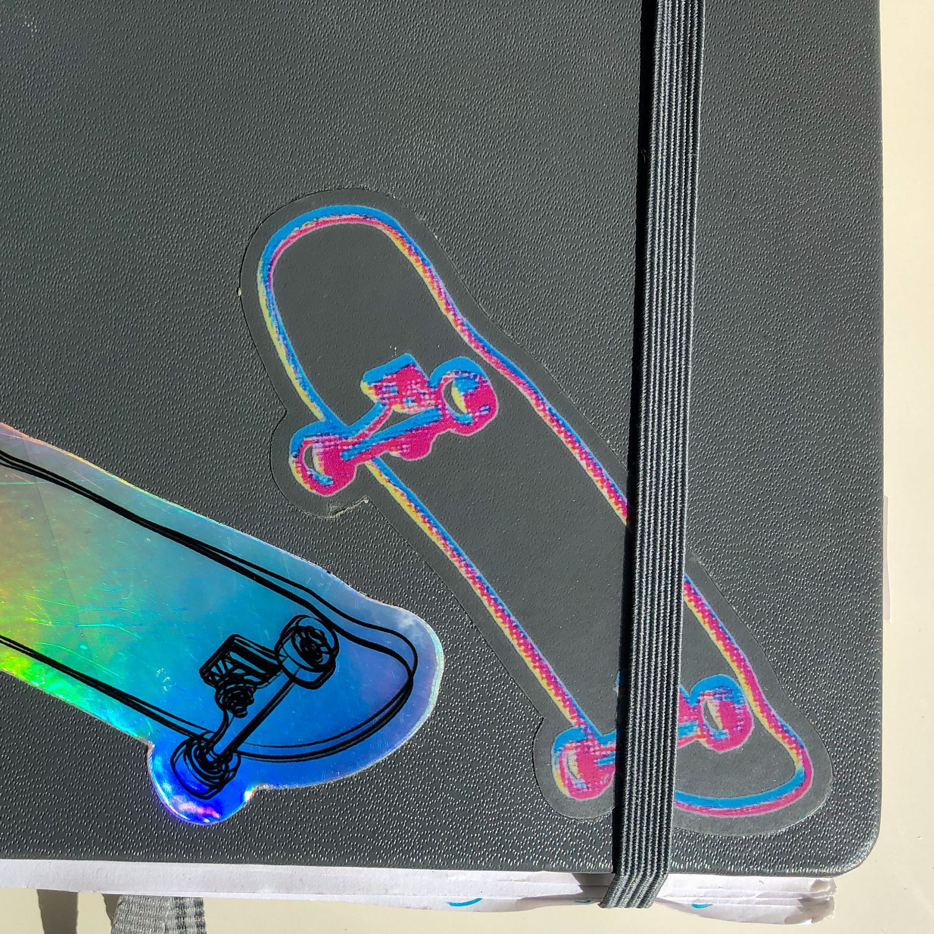Skateboard Sticker Transparent Laptop Notebook Agenda Bumper - Etsy UK