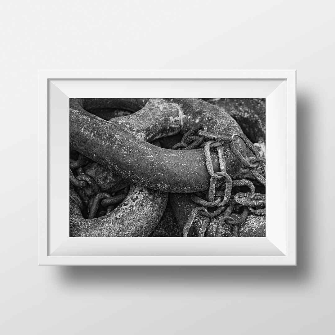 Fine Art Photography Black and White Print - 'chains' - Etsy