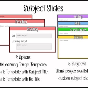 Back to School Classroom Slides | Daily Slides | Teacher Organization ...