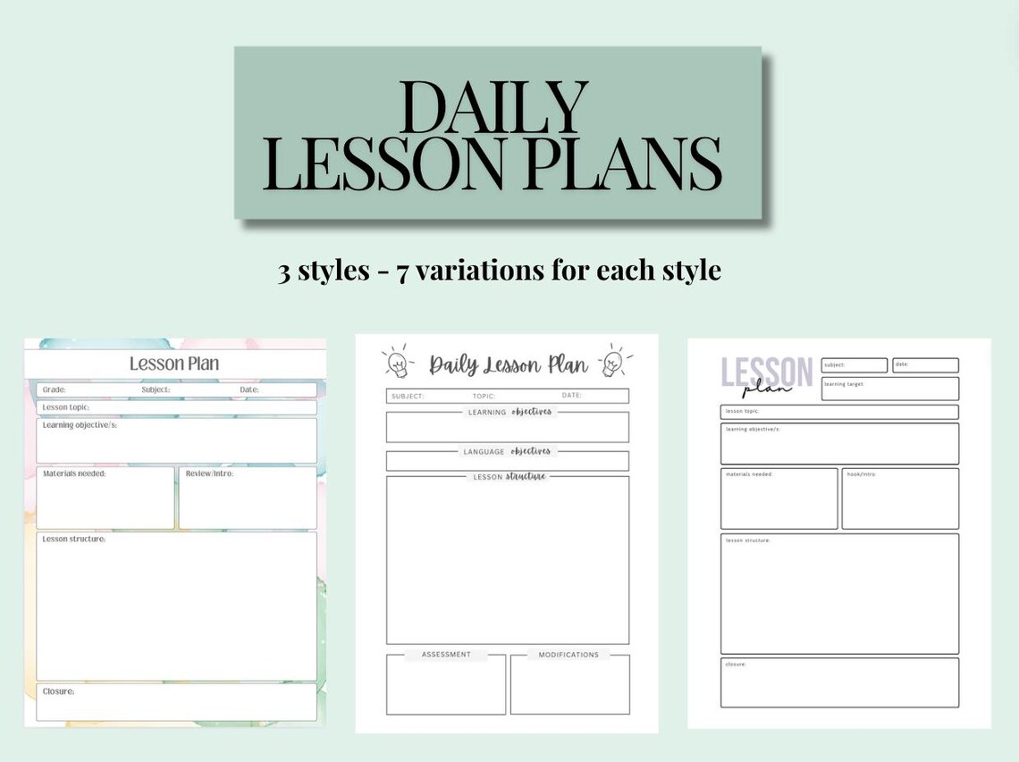 Lesson Plan Template, Lesson Plan, Teacher Lesson Plan, Daily Lesson ...