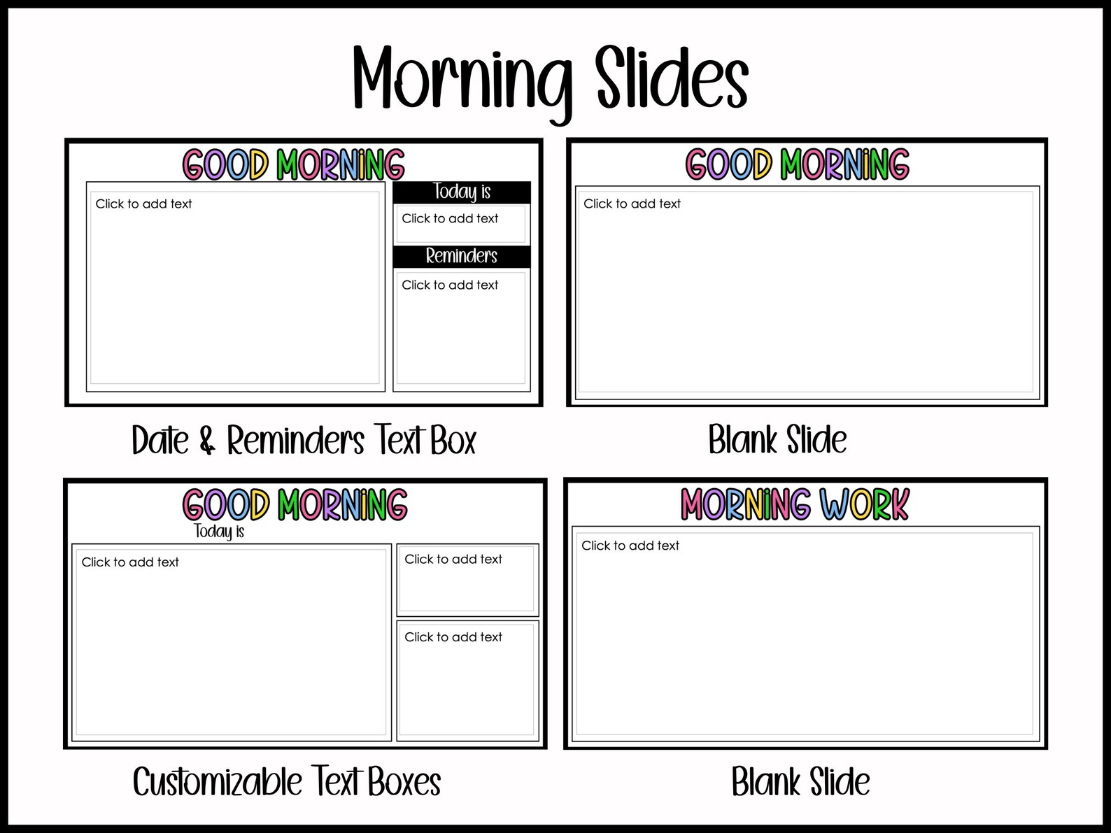 Back to School Classroom Slides | Daily Slides | Teacher Organization ...