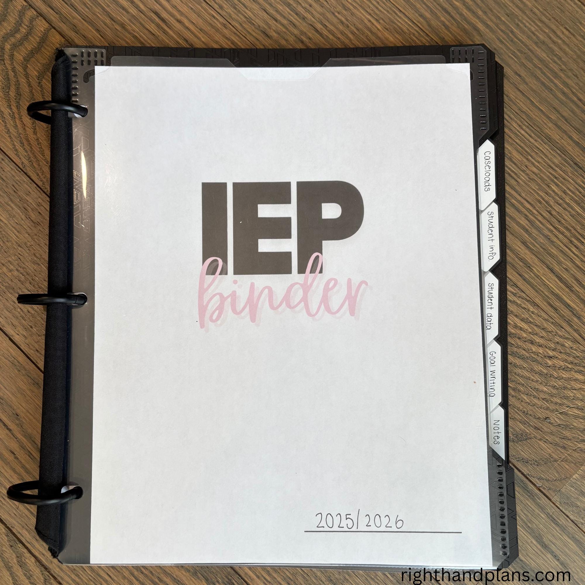 Printable IEP Binder | Editable Special Education Planner & Goal ...
