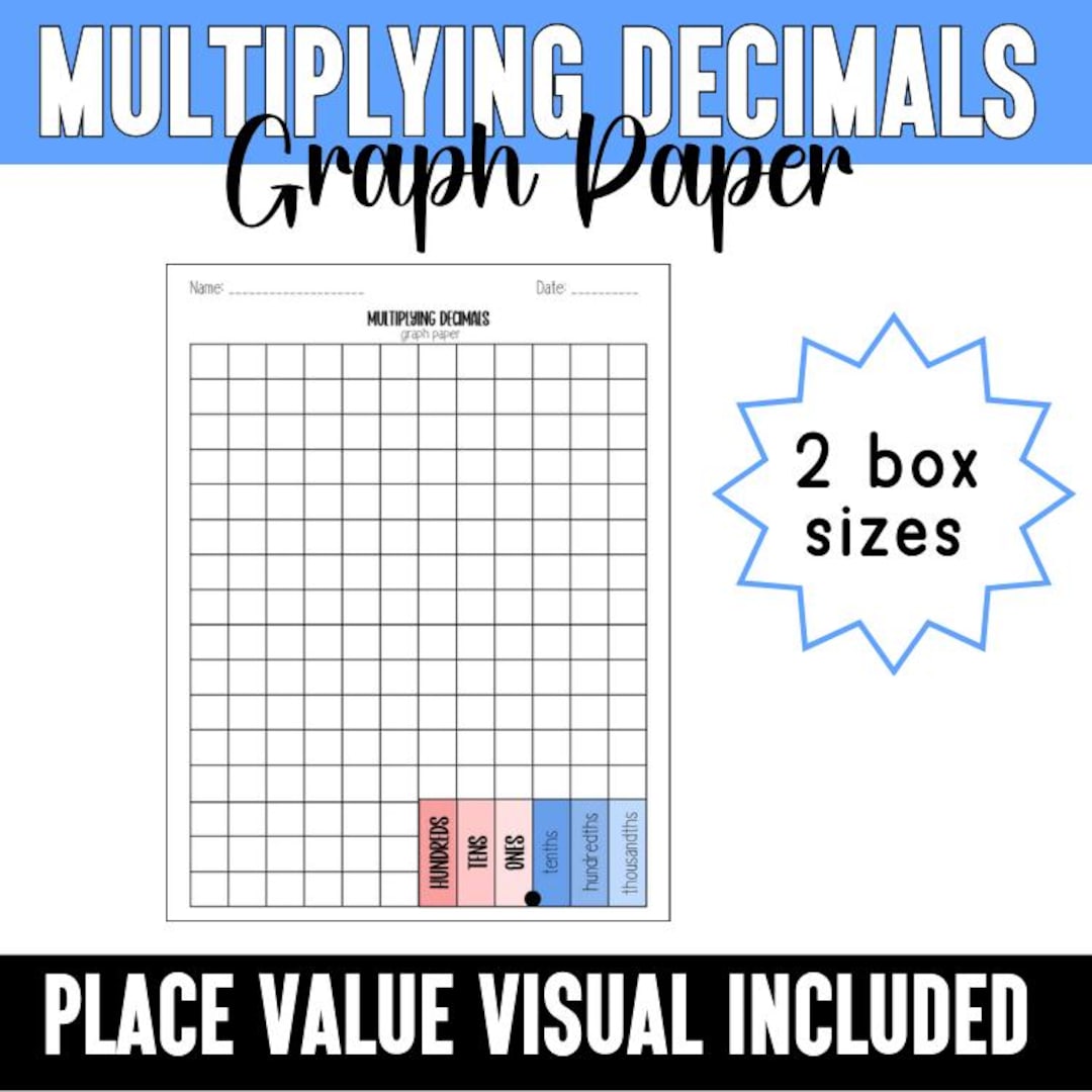 Multiplying Decimals Graph Paper, Graphic Organizer, Place Value ...