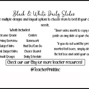 Back to School Classroom Slides | Daily Slides | Teacher Organization ...