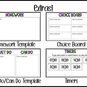 Back to School Classroom Slides | Daily Slides | Teacher Organization ...