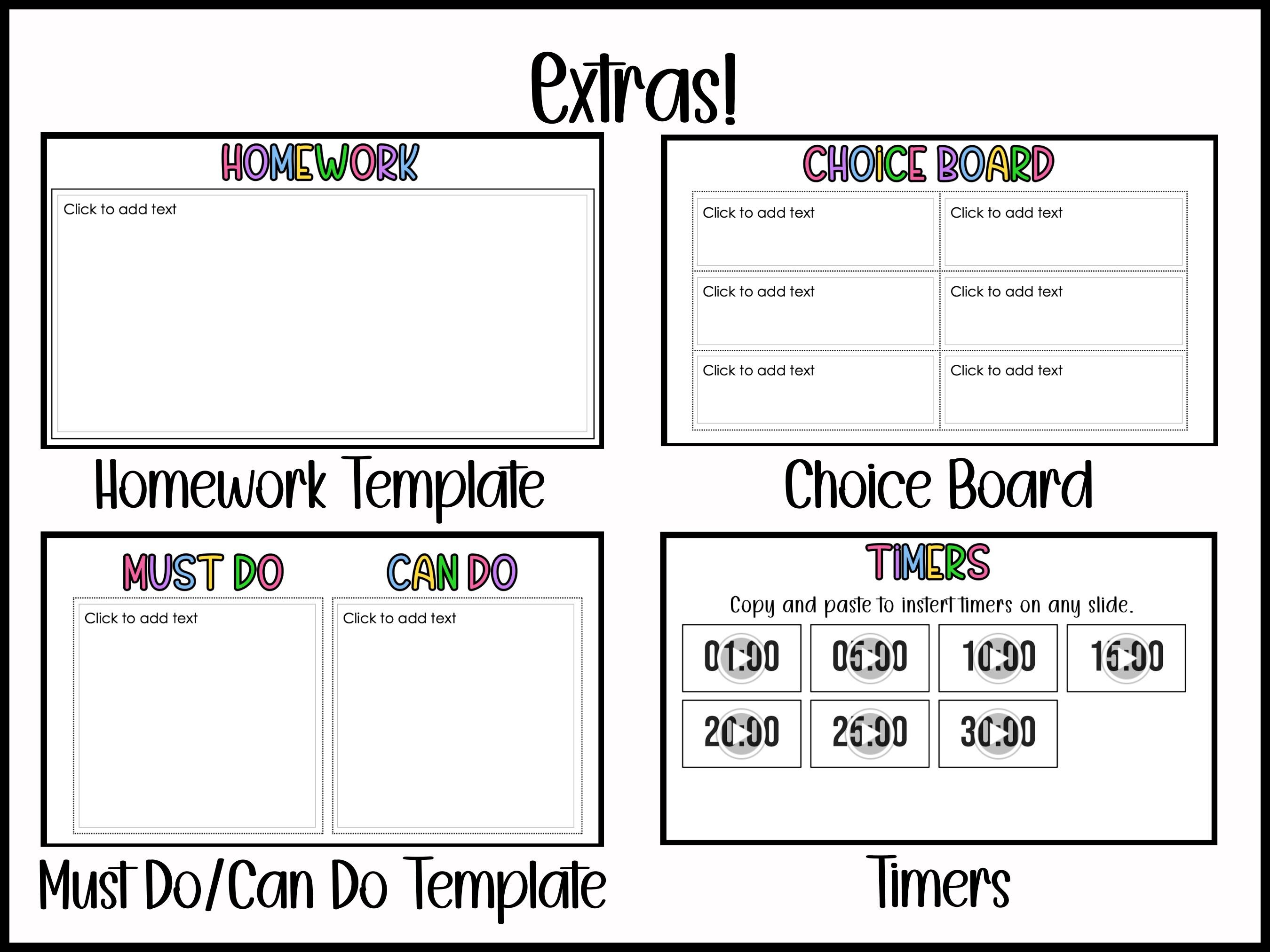 Back to School Classroom Slides | Daily Slides | Teacher Organization ...