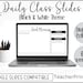 Back to School Classroom Slides | Daily Slides | Teacher Organization ...