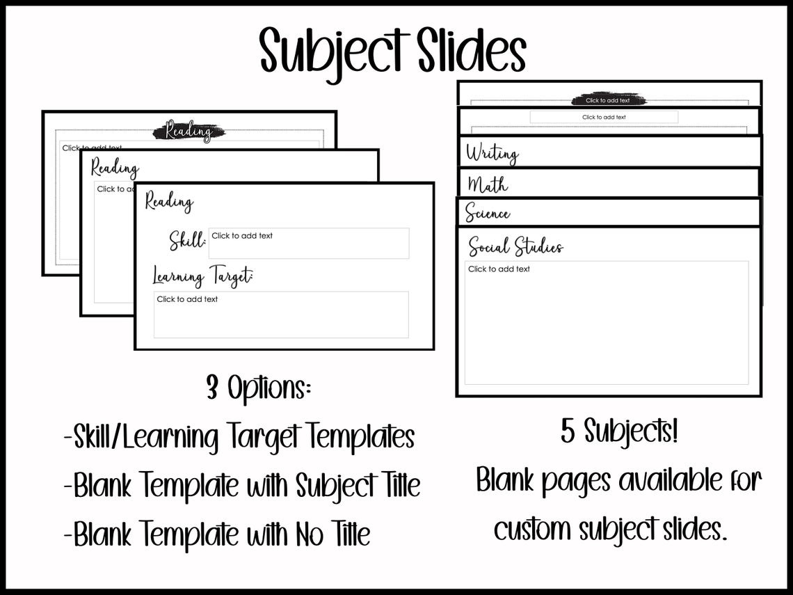 Back to School Classroom Slides | Daily Slides | Teacher Organization ...