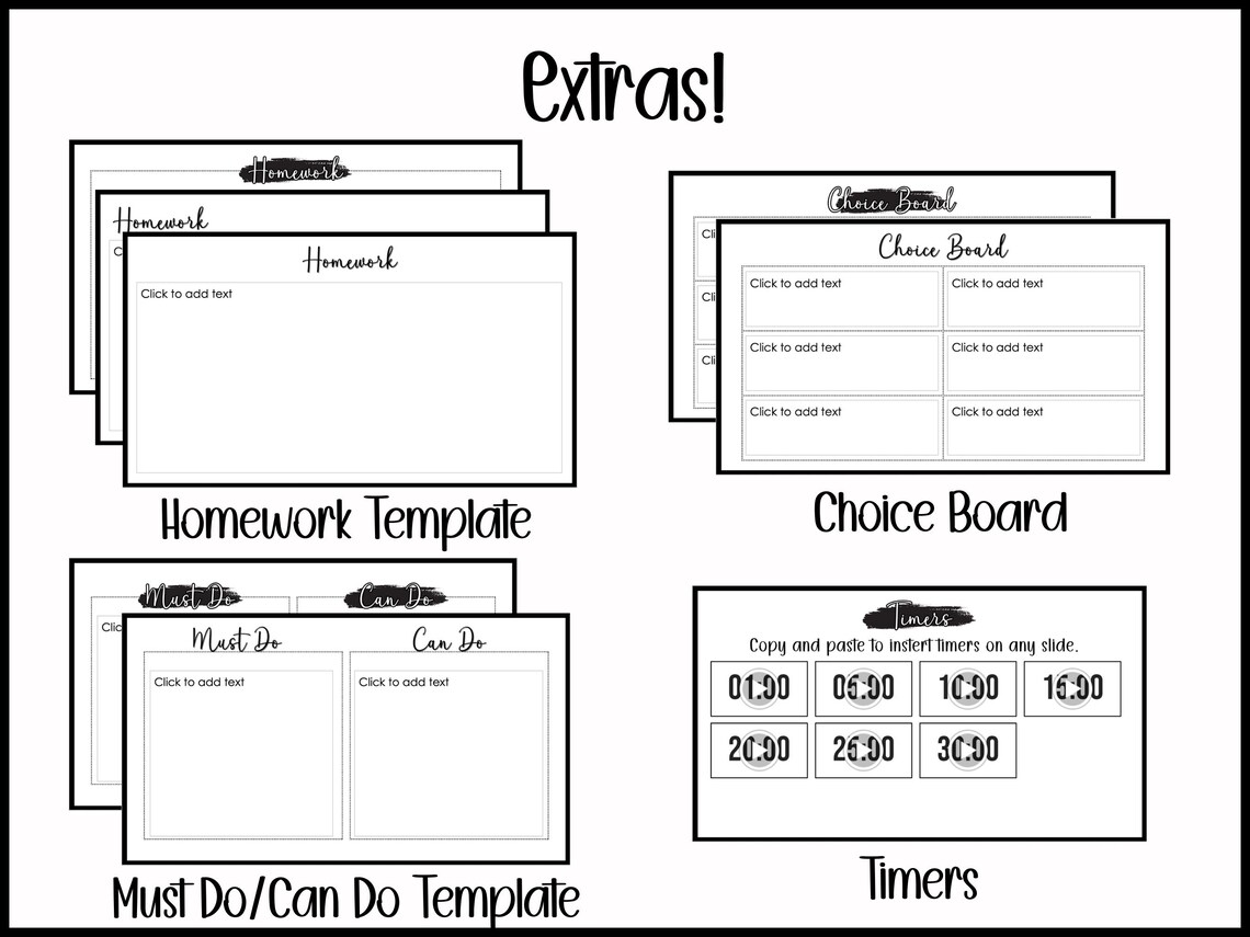 Back to School Classroom Slides | Daily Slides | Teacher Organization ...